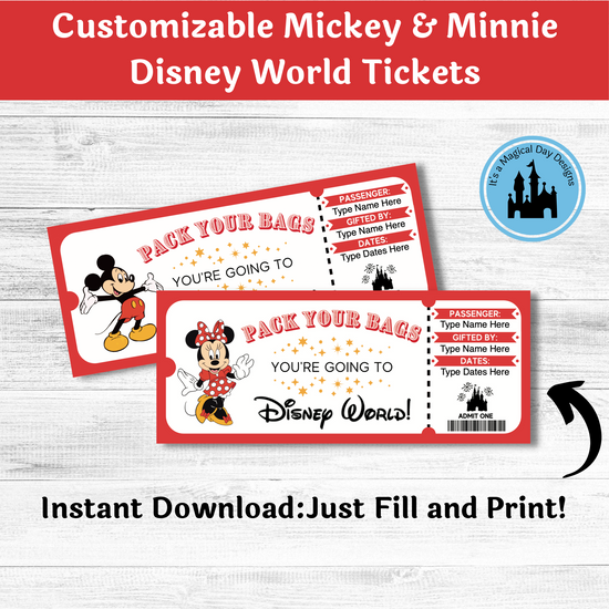 Complete Disney World Trip Reveal Kit – Itsamagicaldaydesigns